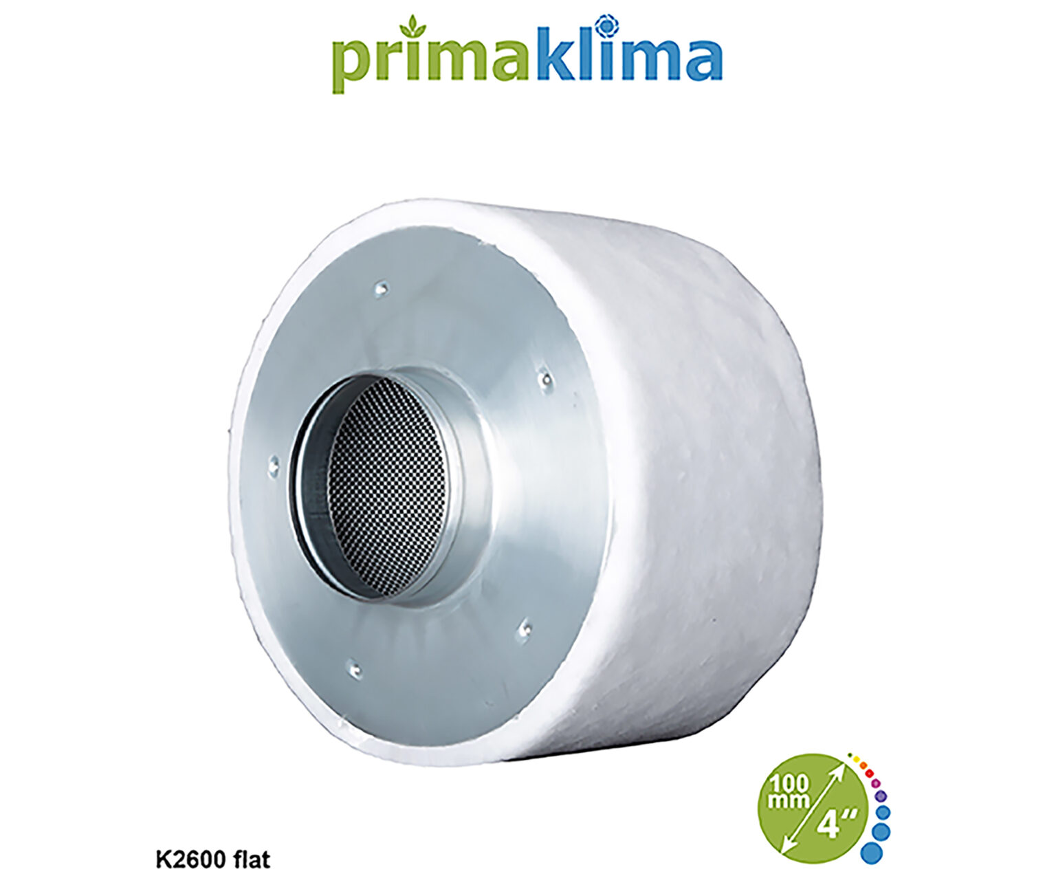 PRIMA KLIMA Carbon Filter – K2600 FLAT – (100MM)